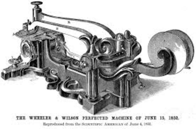 Sewing Machine in The Industrial Revolution timeline | Timetoast timelines