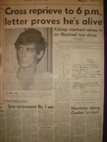 FLQ Crisis timeline | Timetoast timelines