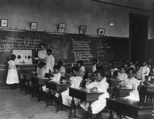 As American As Public School 1900-1950 timeline | Timetoast timelines