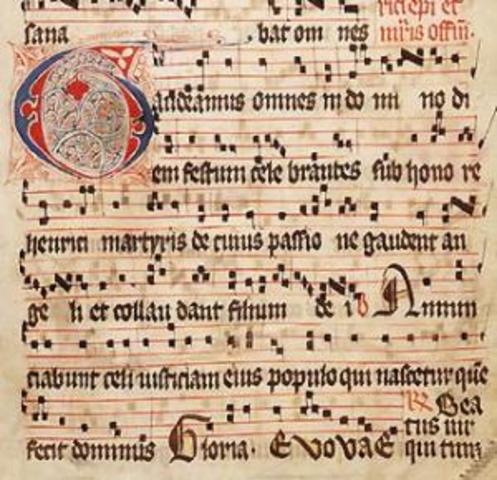 Historia de la notación musical timeline | Timetoast timelines