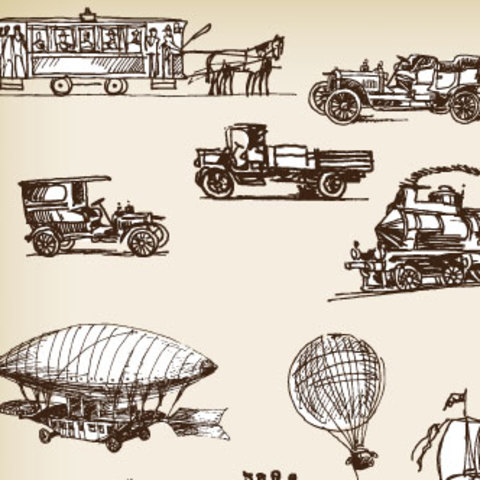 evolución de los medios de transportes timeline | Timetoast timelines