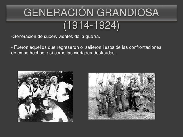 GENERACIONES HUMANAS timeline | Timetoast timelines