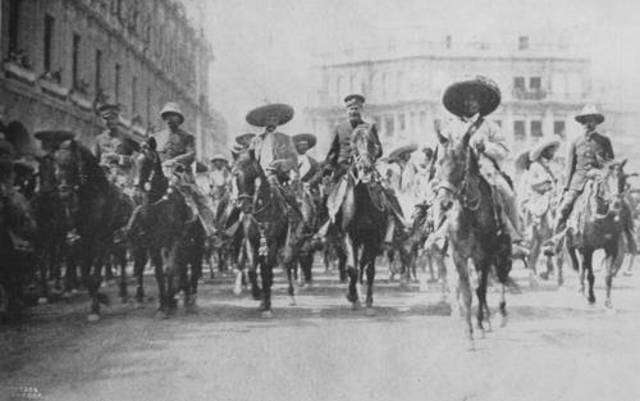 CAUSAS, DESARROLLO Y FIN DE LA REVOLUCIÓN MEXICANA timeline | Timetoast ...