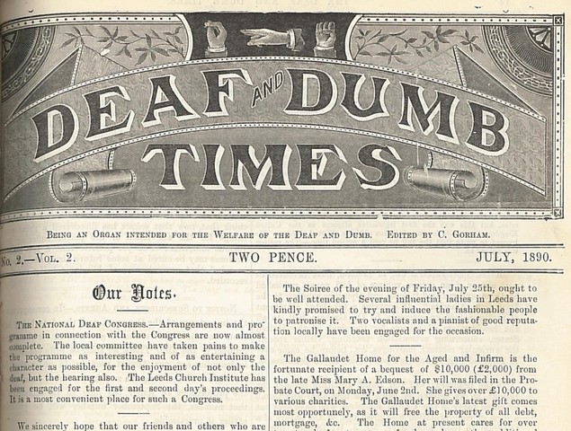 Deaf History in the United States timeline | Timetoast timelines