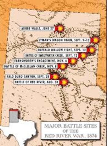 The Events in the Indian wars timeline | Timetoast timelines