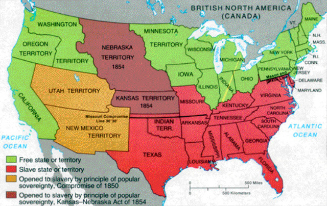 Slavery and the Events Leading up to the Civil War timeline | Timetoast ...
