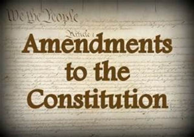 Constitutional Amendments Timeline | Timetoast timelines