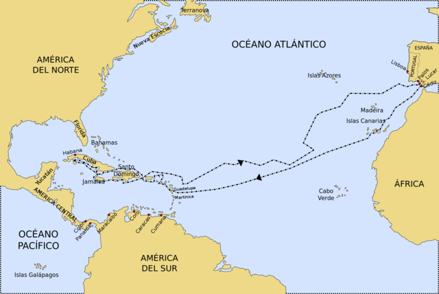 La conquista de América (1492-1520) timeline | Timetoast timelines