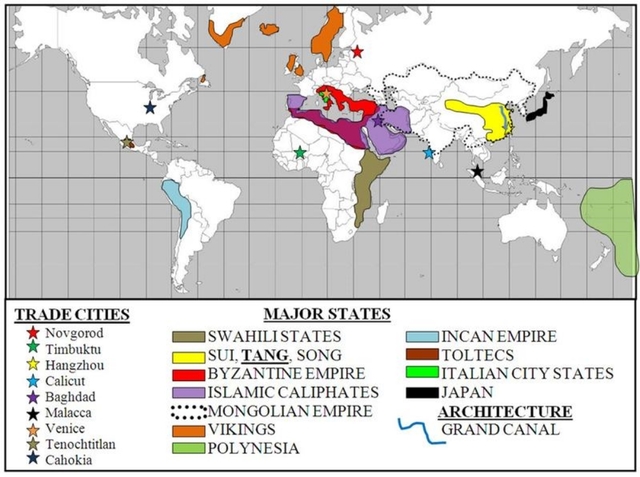 600-1450 CE Major events Timeline | Timetoast timelines