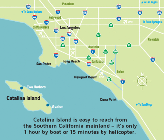 West End Catalina Island Map