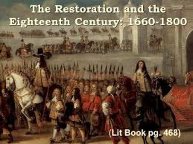 The Restoration and the Eighteenth Century: 1660-1800 timeline ...