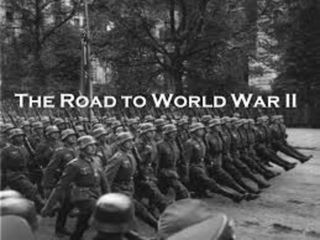 THE ROAD TO WORLD WAR II timeline | Timetoast timelines