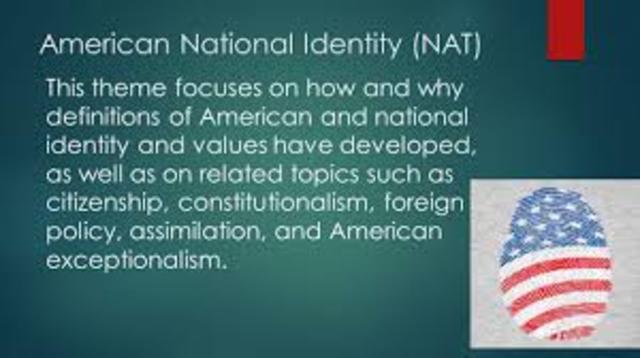 Periods 1-9 American and National Identity timeline | Timetoast timelines