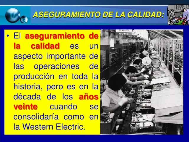 Evolución de la Calidad timeline | Timetoast timelines