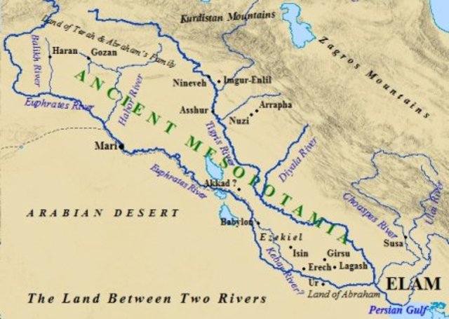 Important Events of Ancient Mesopotamia Civilzation timeline ...