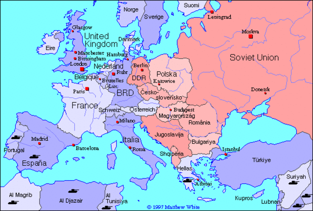 Soviet Union Map Europe Time Zones Map