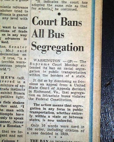 Bus Segregation In The 1950s