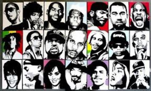 historia del rap timeline | Timetoast timelines