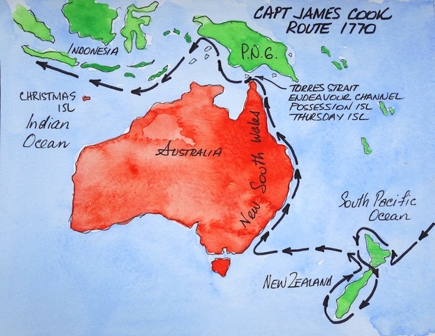 Discovery of Australia timeline | Timetoast timelines