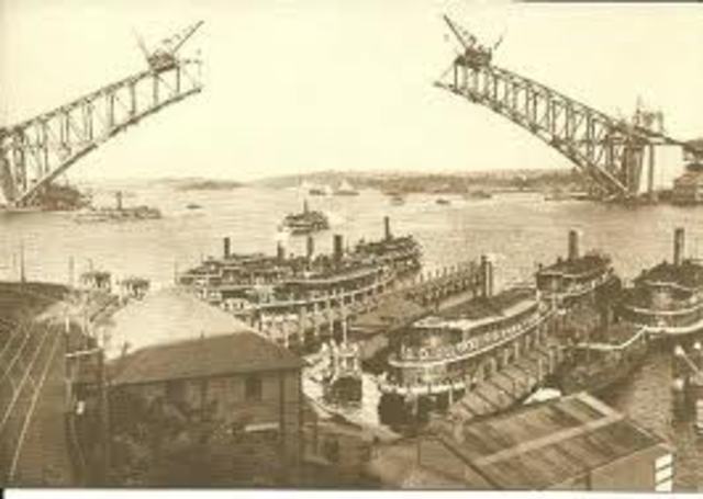 Sydney Harbour Bridge Timeline | Timetoast timelines