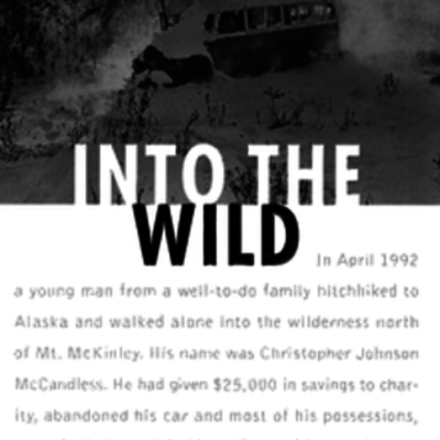 Into the Wild timeline | Timetoast timelines