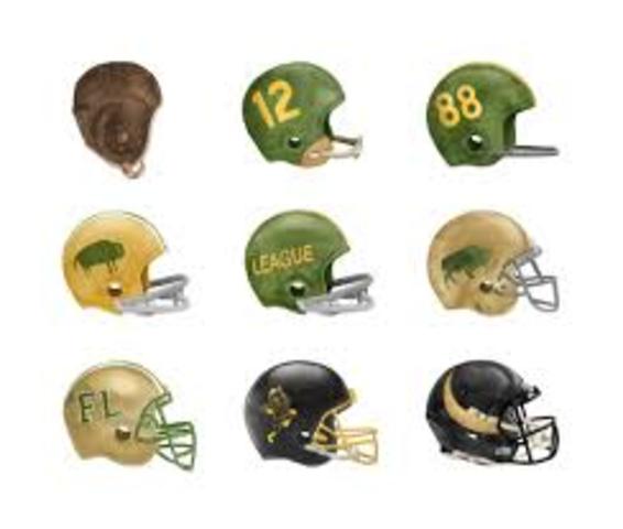 Evolution of the Football Helmet timeline | Timetoast timelines