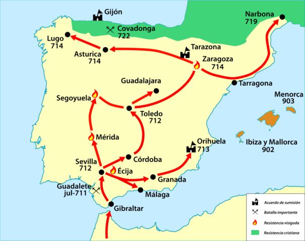 Península Ibérica desde la prehistoria hasta la toma de Granada ...