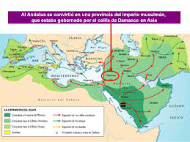 Al-Andalus y los reinos cristianos timeline | Timetoast timelines