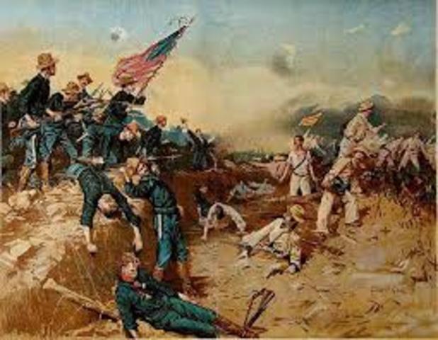 CRONOLOGIA DE LA GUERRA HISPANOAMERICANA timeline | Timetoast timelines