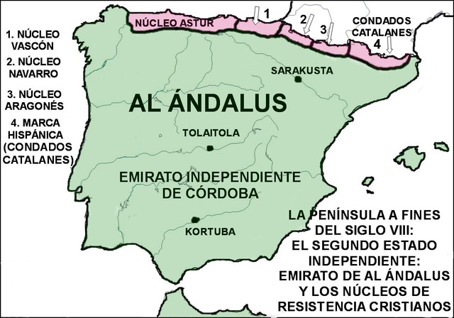 Al-Andalus y los reinos cristianos timeline | Timetoast timelines