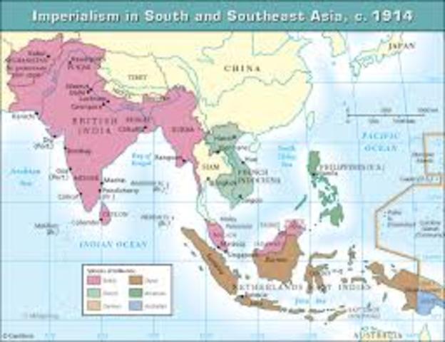 Imperialism in Southeast Asia timeline | Timetoast timelines