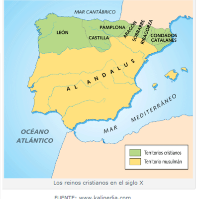 ESPAÑA DESDE EL AÑO 711 AL 1492 timeline | Timetoast timelines
