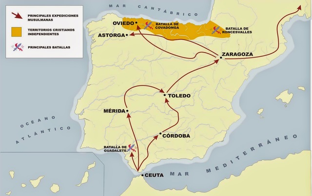 Etapas Políticas de Al-Andalus y los Reinos cristianos timeline ...