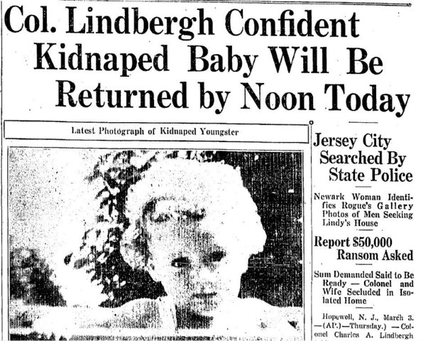 Lindbergh Baby Kidnapping timeline | Timetoast timelines