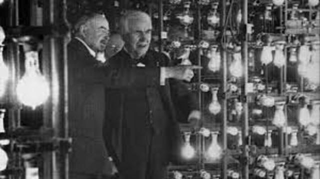 lightbulbs timeline | Timetoast timelines