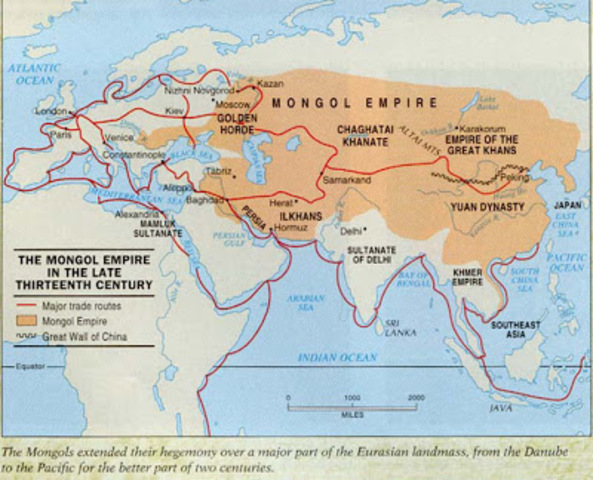 The Mongol Empire timeline | Timetoast timelines
