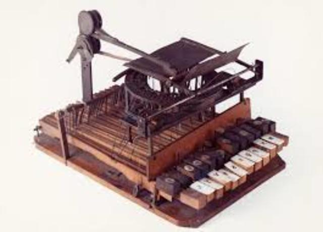Historia de la Maquina de Escribir timeline | Timetoast timelines