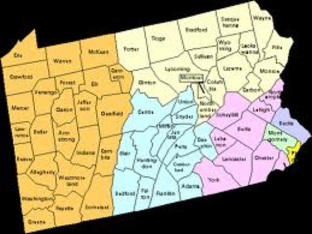 PENNSYLVANIA HISTORY! timeline | Timetoast timelines