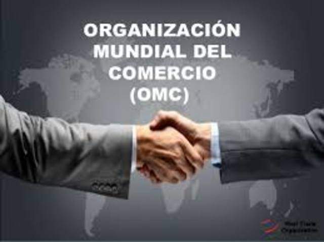 ORGANIZACIÓN MUNDIAL DEL COMERCIO (OMC) timeline | Timetoast timelines