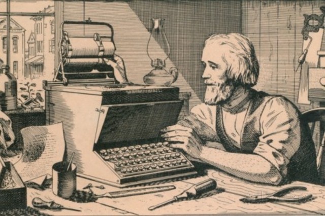 Typewriter in The 1800s timeline | Timetoast timelines