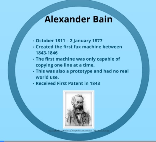 Beelden versturen: de telegrafie: faxtoestel timeline | Timetoast timelines