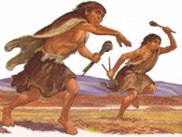 Eje cronológico de los homínidos timeline | Timetoast timelines