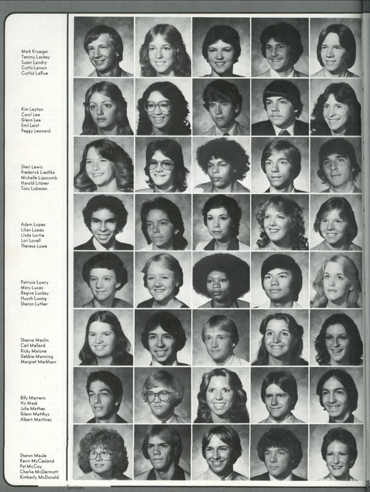 TR Class of 1980 Senior Pictures