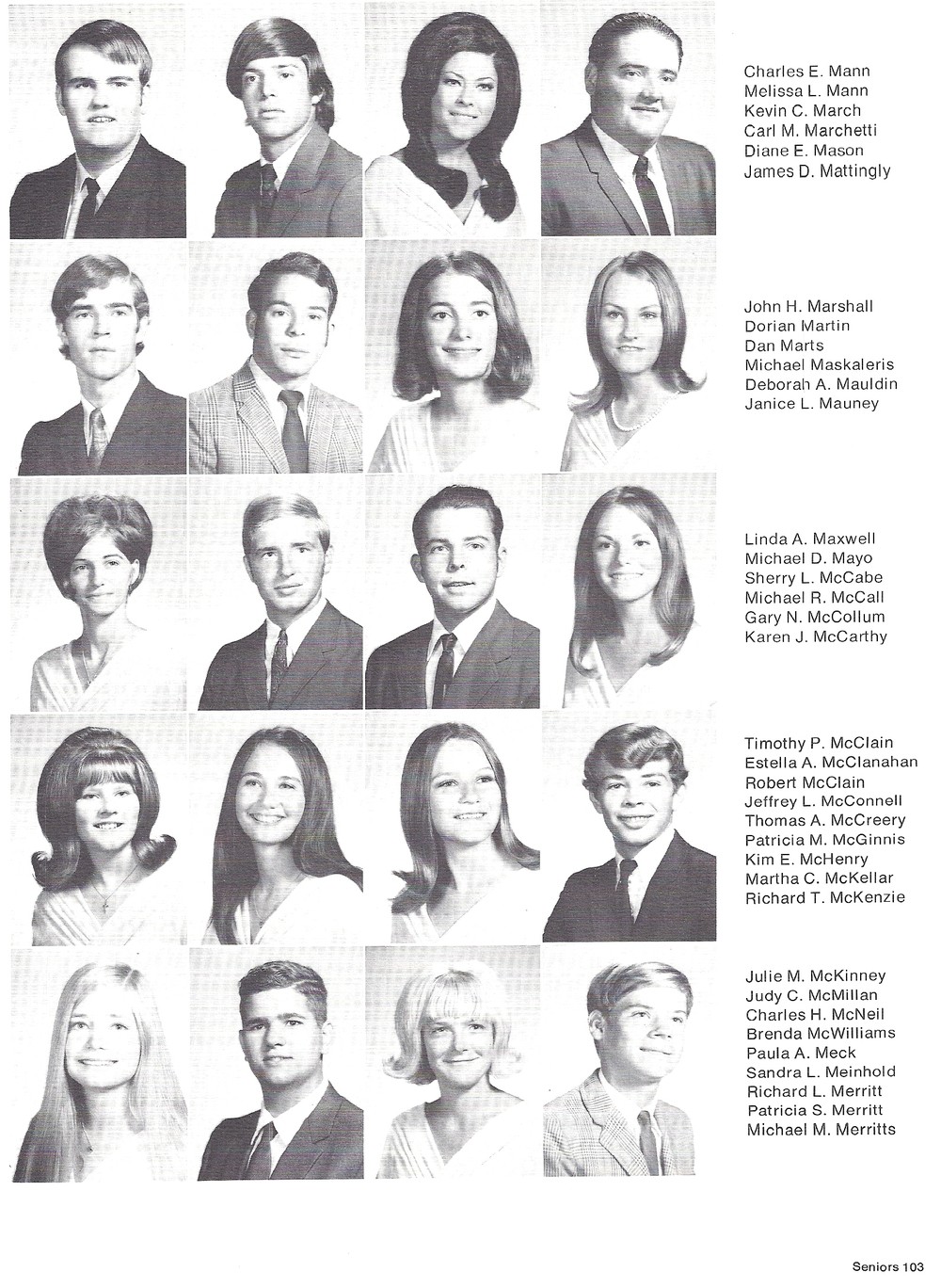 Senior's Yearbook Photos
