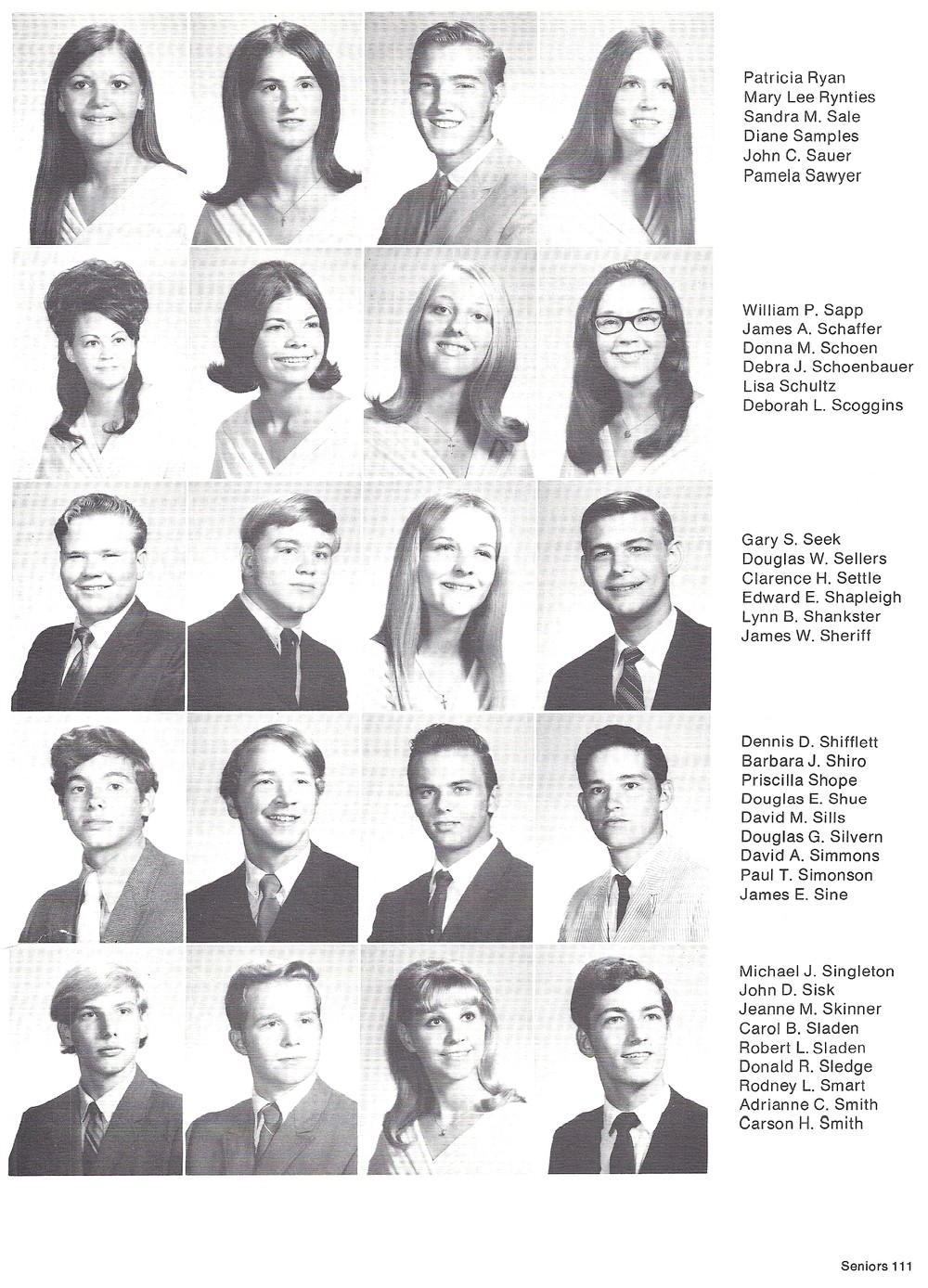 Senior's Yearbook Photos