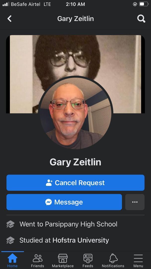 Gary Mitchell Zeitlin, Parsippany, NJ New Jersey