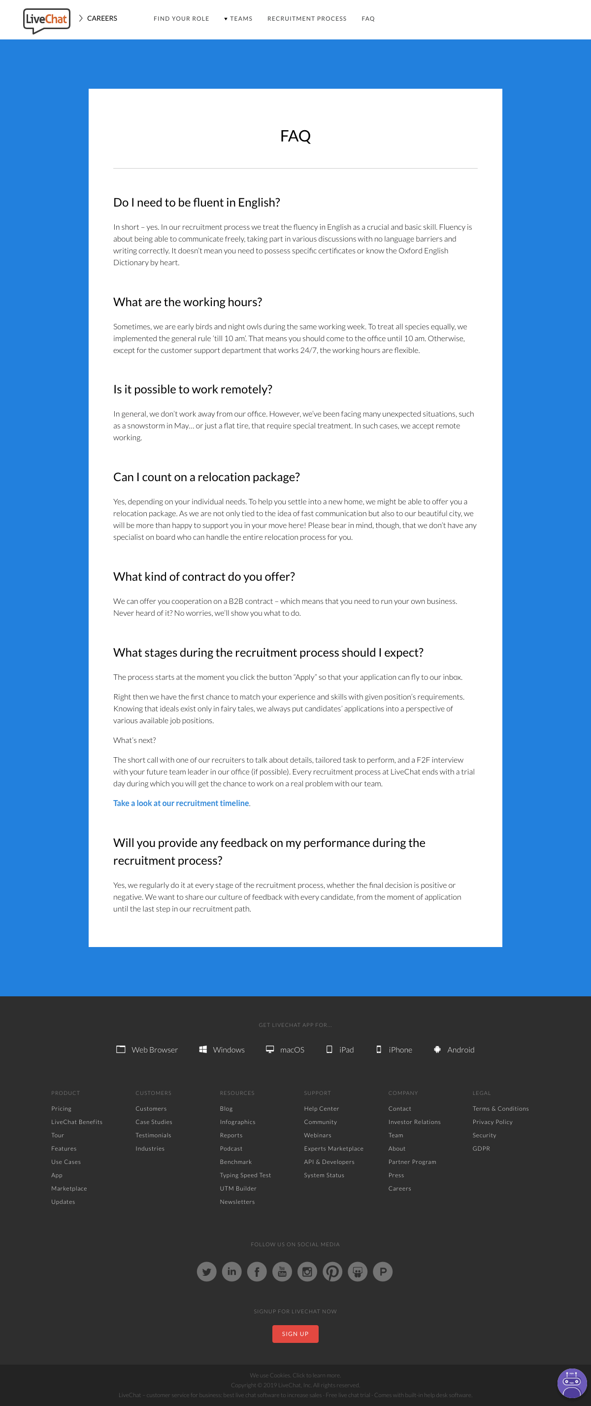 LiveChat - FAQs page - Find SaaS Websites inspiration
