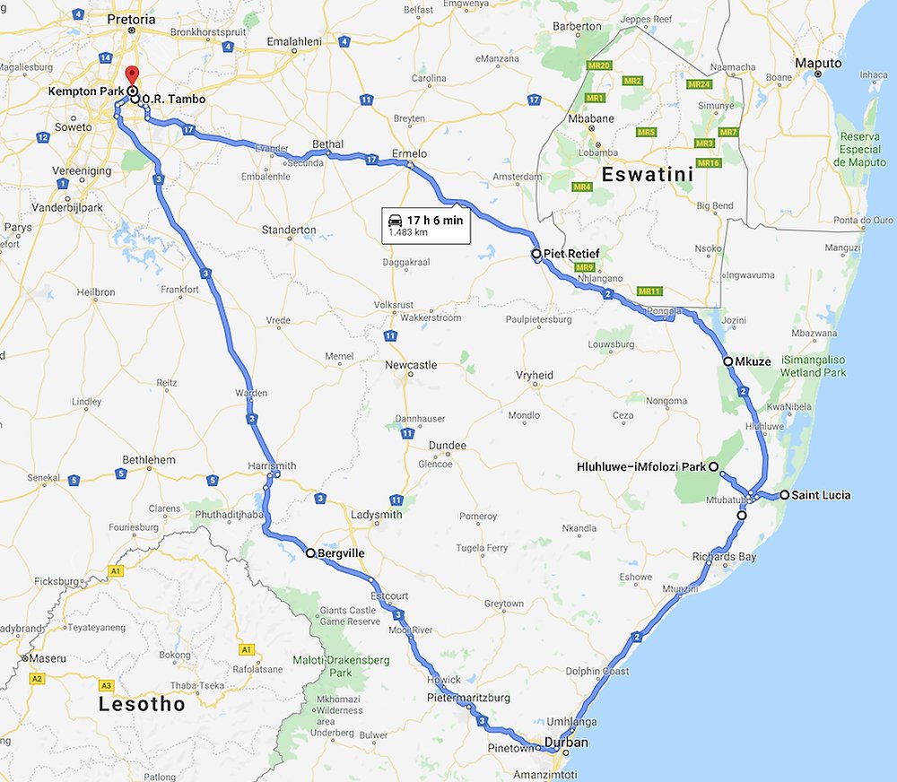 KwaZulu-Natal February 2019: sea, mountains, and birds in between ...