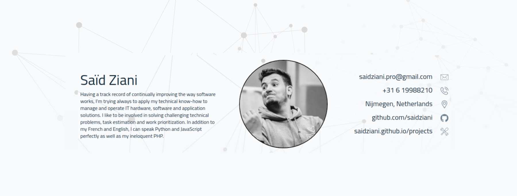 Saïd Ziani - Selected Projects & Conributions