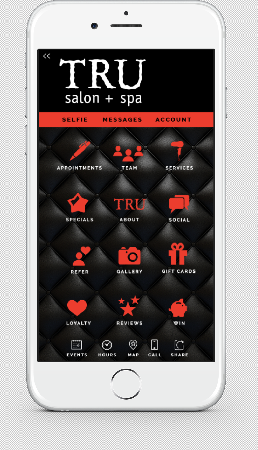 The Ease Of Our Tru Salon+spa Mobile App